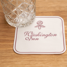 Custom Printed Cellulose Tissue Paper Coasters 4.25 inch - 107 mm 7 ply ...