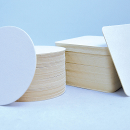 Pulpboard Coasters | Plain 40 Point Pulpboard coasters | Sudekusa
